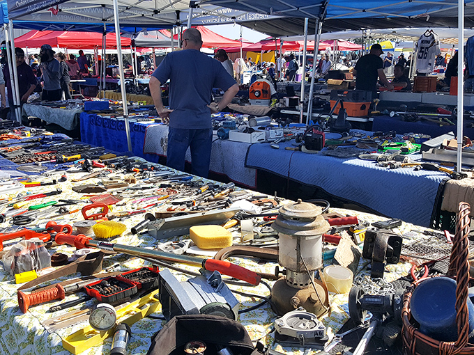 Tool heaven or medieval torture devices? At Kobey's Swap Meet, one person's junk becomes another's must-have treasure.