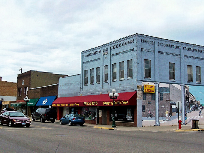 Little Falls' blue-hued downtown feels like stepping into a Norman Rockwell painting with better coffee options.