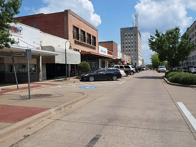 Longview's Main Street captures small-town Texas at its finest, where brick buildings tell stories and retirement savings don't disappear overnight.