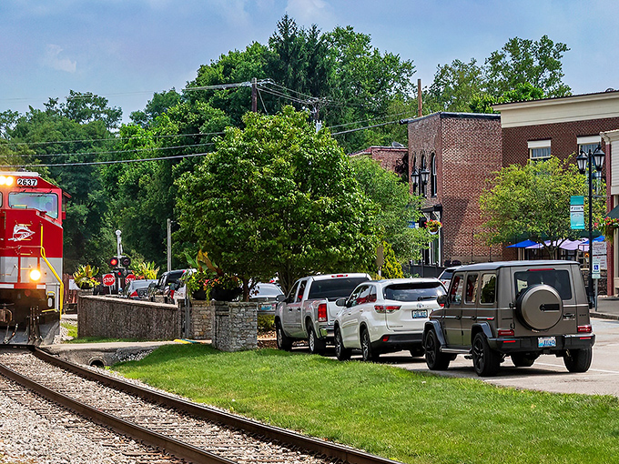 In Midway, the train tracks don't divide the town&mdash;they unite it, creating one of Kentucky's most unique and photogenic main streets.