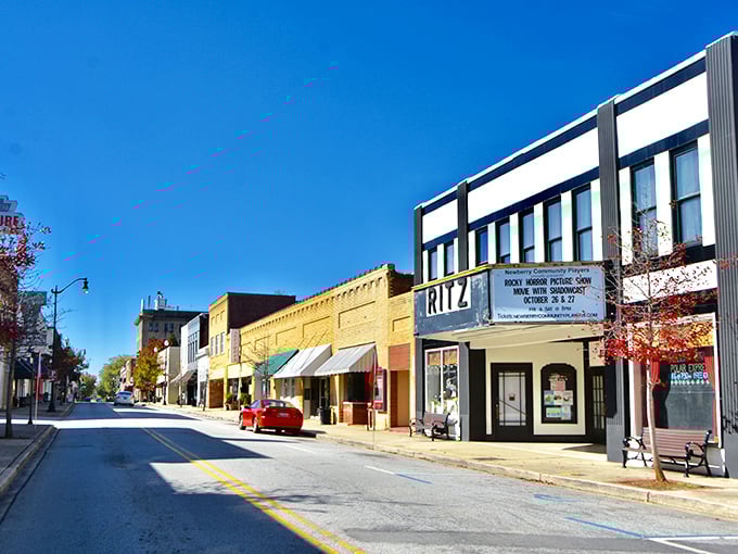 Newberry's historic Ritz Theater stands as a testament to simpler times when everyone met downtown for Saturday matinees.