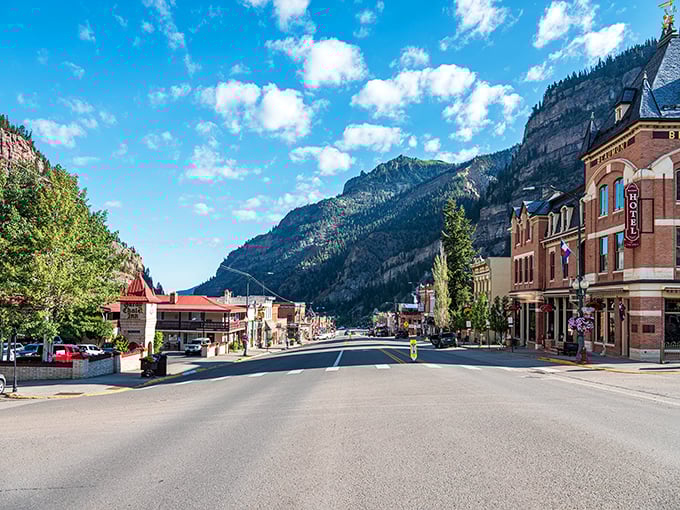 Ouray's historic stone church looks like it belongs in a fairytale, though the sermons probably include mountain climbing tips.