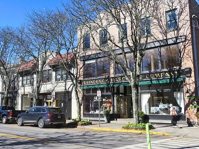 Rhinebeck's historic buildings whisper tales from the 1700s while housing boutiques that would make any shopaholic's heart skip a beat.