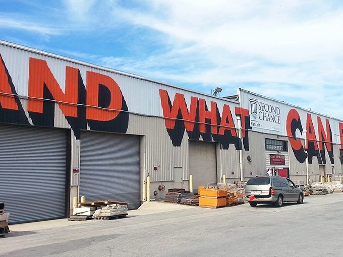 "AND WHAT CAN I" find at Second Chance? This warehouse of wonders promises architectural treasures and unique finds galore.