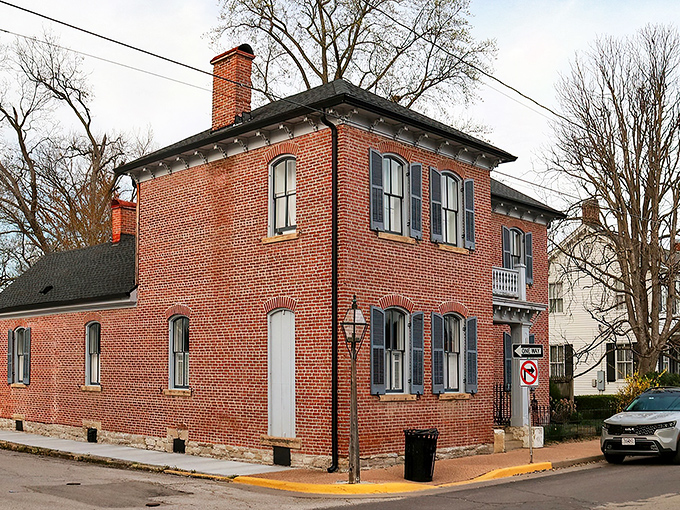 Ste. Genevieve's brick building stands tall like a sentinel guarding Missouri's oldest permanent European settlement. History you can touch!