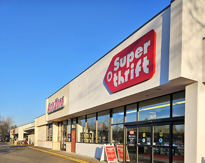 SuperThrift's unassuming exterior hides a wonderland of bargains &ndash; like finding the secret entrance to retail paradise. 