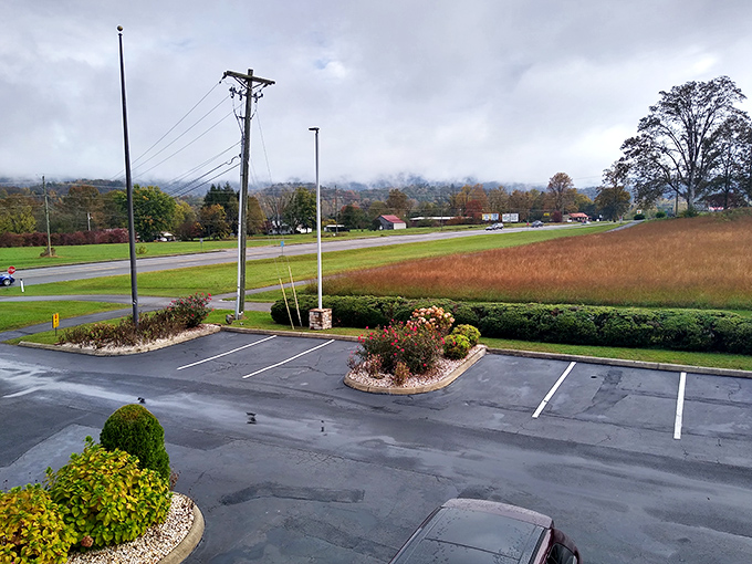 The rolling Smoky Mountains create a breathtaking backdrop to Townsend's peaceful countryside. Nature's masterpiece on full display!