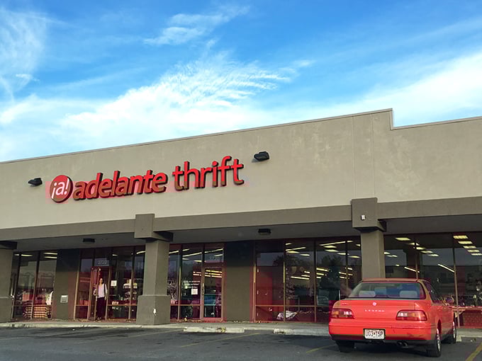 Under that brilliant blue Kansas sky, Adelante Thrift invites you to discover pre-loved treasures that won't break the bank.