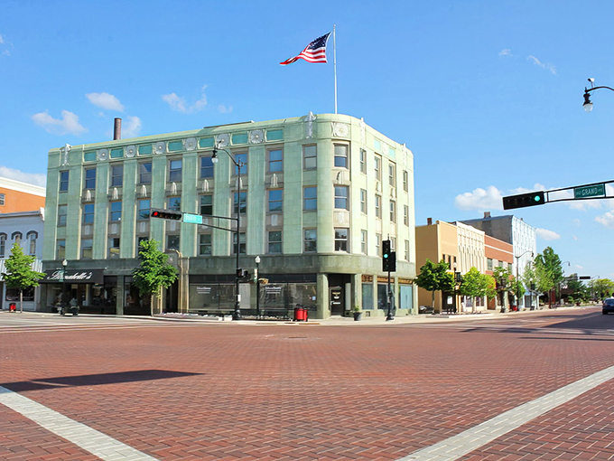 Sunlight bathes Beloit's classic downtown buildings, where affordability and history shake hands like old friends at a class reunion.