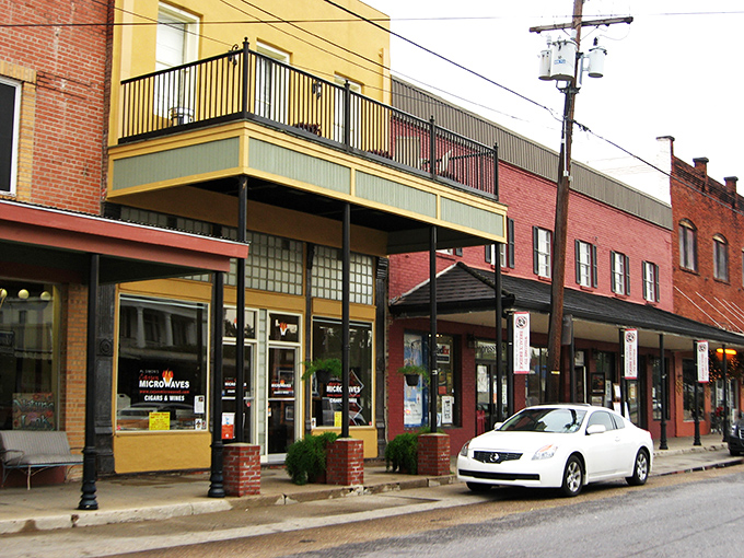 Colorful storefronts bring Breaux Bridge's downtown to life &ndash; the Cajun equivalent of main street meeting Mardi Gras.