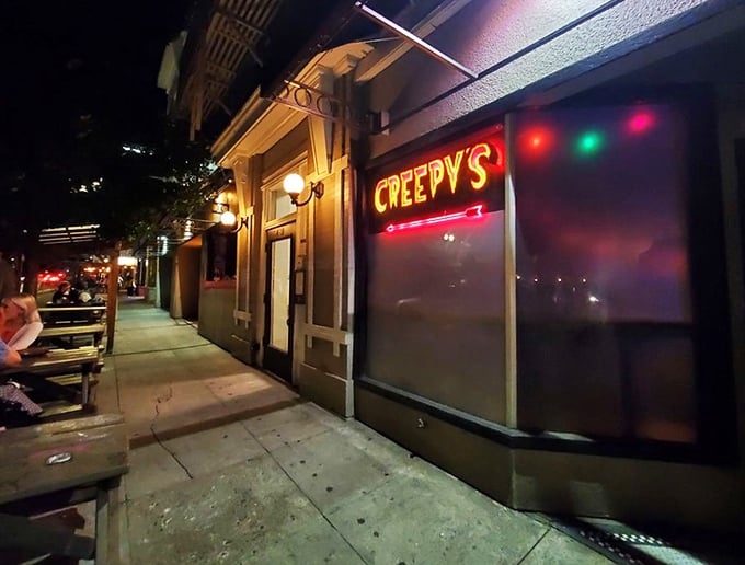 Step into Creepy's unassuming entrance, where normal dining conventions check out at the door. 