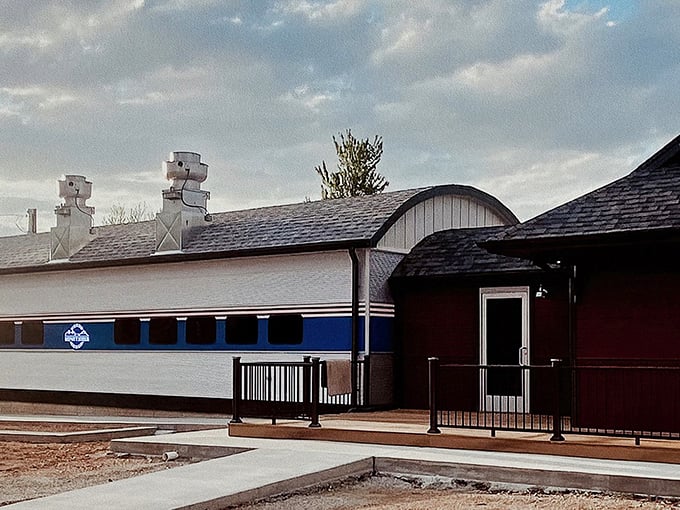 The curved roof and train car styling make Depot Diner a photo-worthy stop. Just don't try punching your ticket before ordering breakfast.