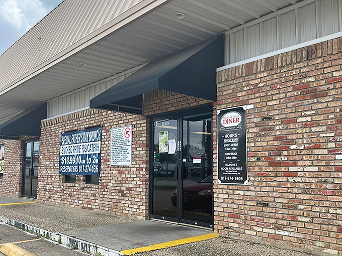 This brick-faced breakfast haven looks unassuming, but locals know better. The "SPECIAL" sign hints at morning magic inside.