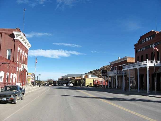 Eureka's wide main street feels like a movie set, but for locals, it's just the daily commute.