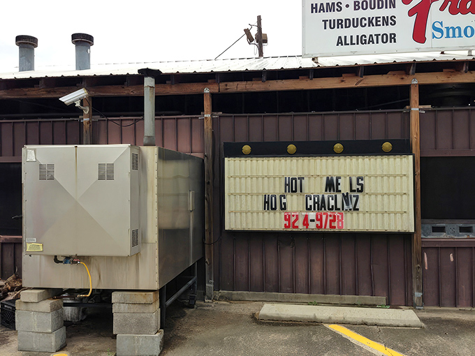That humble sign promises everything a breakfast lover needs: hearty portions, zero pretension, and flavors that scream "Louisiana!"