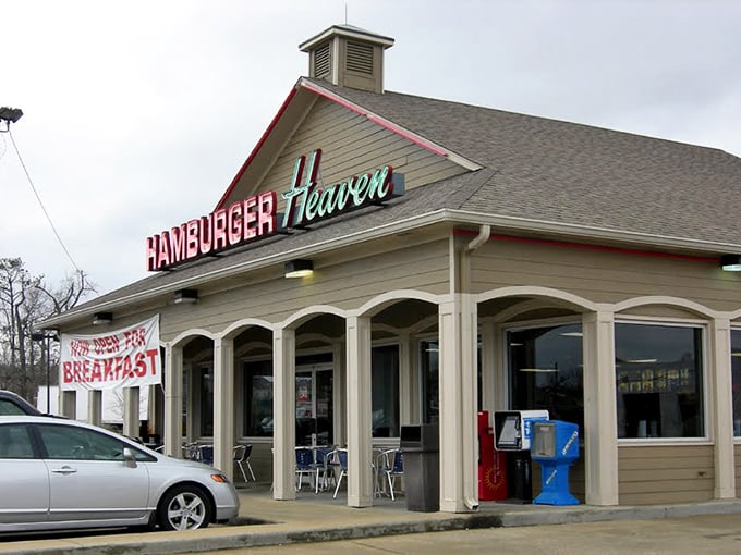 When a place advertises "Big Good Breakfast" but is named Hamburger Heaven, you know they've mastered the art of delicious priorities.