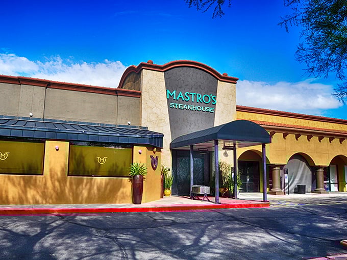 Desert architecture meets culinary excellence. Mastro's stands ready to transform your ordinary evening into something extraordinary.