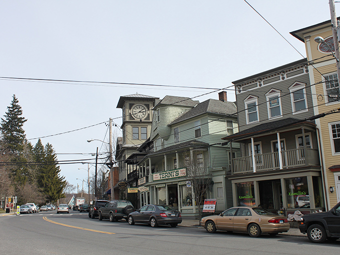 In Millerton, even the street signs point to small-town treasures. One traffic light and a thousand stories.
