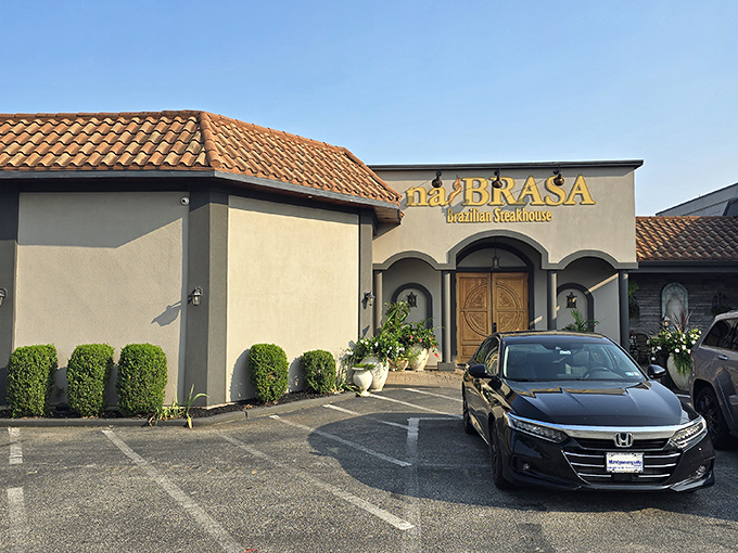 By day, it looks unassuming. By night, it transforms into a carnivore's playground where skewers of joy circulate like meaty satellites.