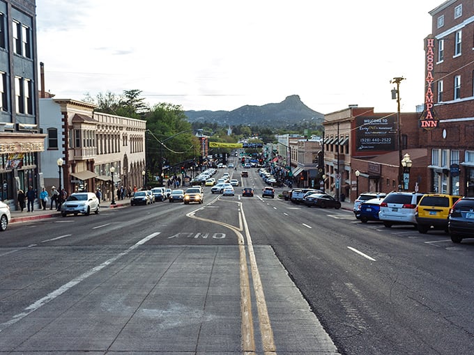 Thumb Butte watches over Prescott's welcoming downtown, where your Social Security check stretches further than your imagination.