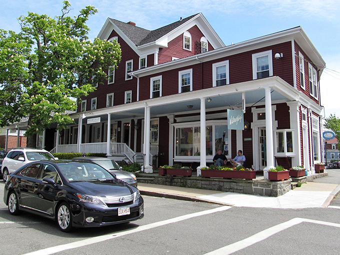 Explore the quaint shops of Rockport, where you can enjoy the coastal breeze and classic architecture of this beautiful town.