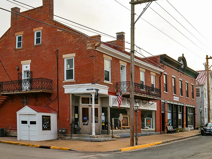 The warm red brick of Ste. Genevieve's historic district feels like stepping into a living postcard from America's French colonial past.