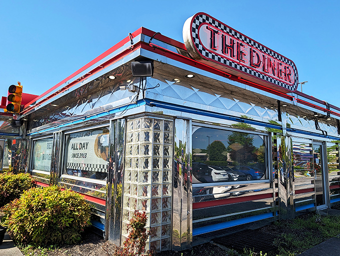 The Diner's classic roadside appeal whispers promises of towering burgers and frothy milkshakes. Calories well spent, memories well made!