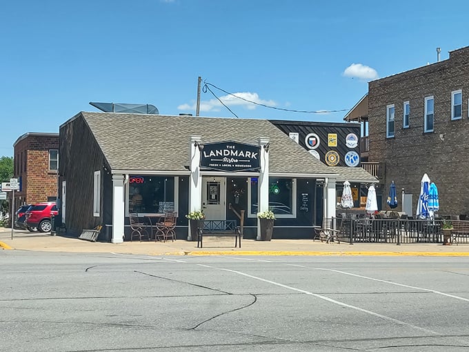 Small-town charm, big-city flavor. The Landmark's welcoming facade is just the appetizer to what awaits inside.