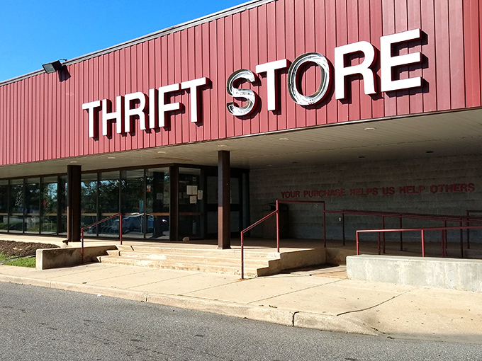 The Salvation Army's simple storefront conceals a wonderland of pre-loved treasures waiting to be discovered.