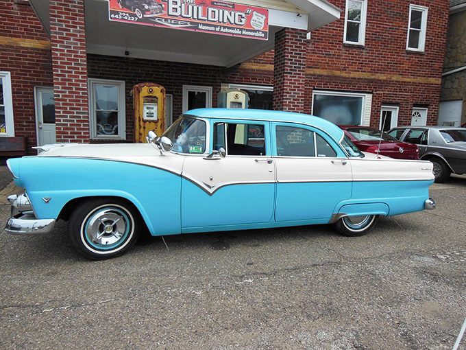 This turquoise and white 1955 Ford Fairlane isn't just a car&mdash;it's rolling architecture from an era when automobiles were designed with flair and optimism.