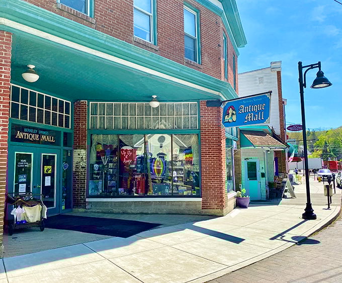 The Berkeley Springs Antique Mall: where "just browsing" becomes a three-hour adventure and empty trunks become full wallets become empty.