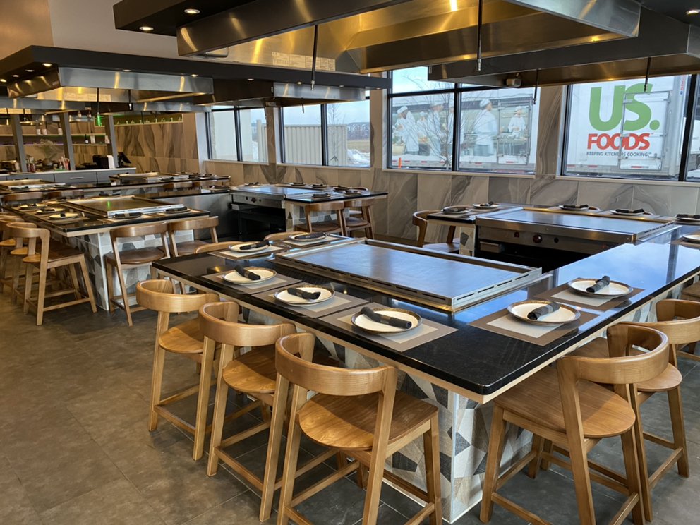 Modern meets tradition in this sleek dining space, where the art of tableside preparation turns every meal into dinner and a show.