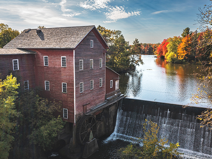 This historic red brick building with its distinctive turret stands as living proof that retirement doesn't mean sacrificing architectural eye candy.