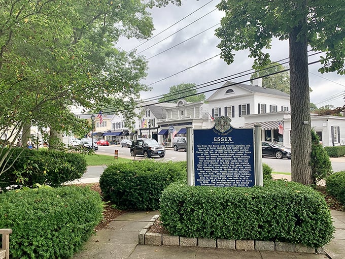 Every town has a story, but Essex proudly displays its maritime heritage right at the entrance &ndash; no spoilers, you'll have to read it yourself! 