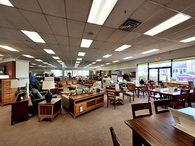 Furniture as far as the eye can see. It's like someone took your Pinterest board and brought it to life in one convenient location.