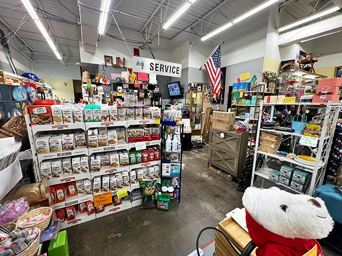 "Fun Service" isn't just a sign&mdash;it's a promise. This emporium of organized chaos offers everything from everyday necessities to conversation-starting oddities.