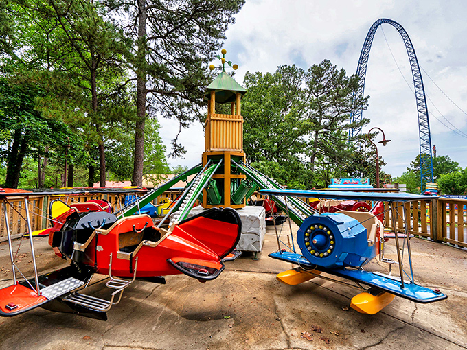 These vintage-inspired flying machines let future pilots practice their skills while parents pretend not to count how many rotations they've watched.
