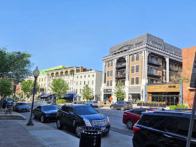 Stroll down these streets where architectural grandeur meets small-town affordability, like champagne taste with a prosecco budget.