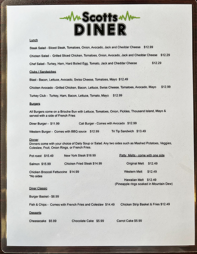 A menu that doesn't need fancy descriptions&mdash;just honest food that delivers on every promise of deliciousness.