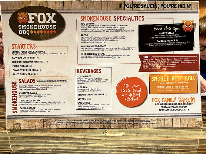 "If you're saucin', you're hidin'" proclaims the menu&mdash;fighting words in the barbecue world, but when your meat stands this tall, it needs no disguise.