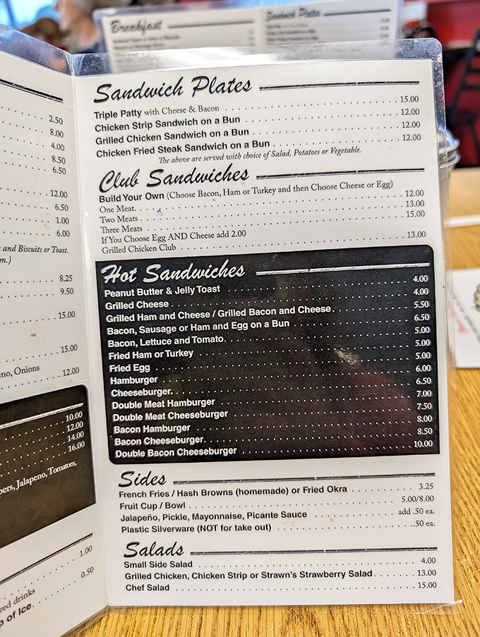 A menu that doesn't need fancy fonts or flowery descriptions. When the food speaks this loudly, the menu can whisper.