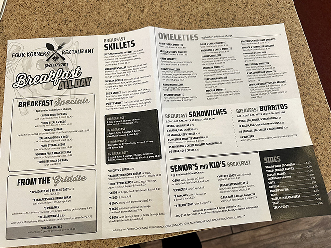 A menu that doesn't need fancy fonts or pretentious descriptions&mdash;just honest food that speaks for itself. "Breakfast All Day" might be the three most beautiful words in English. 