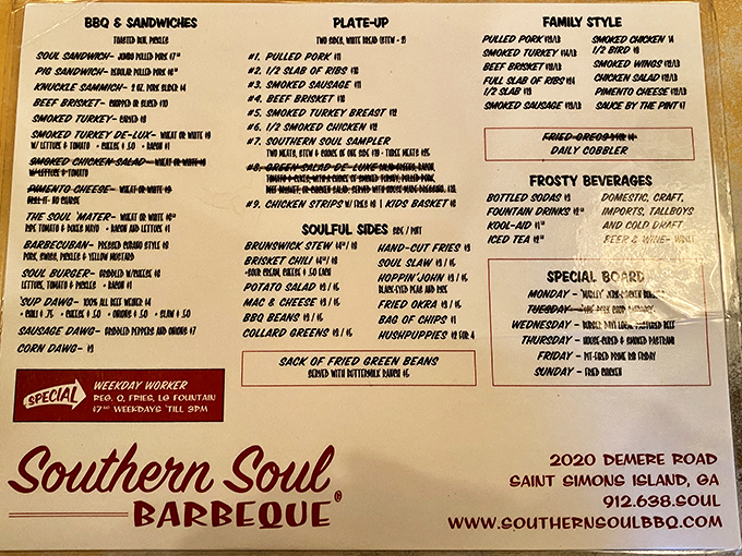 This menu isn't just a list&mdash;it's a roadmap to happiness. Study it like you're cramming for the most delicious exam of your life. 