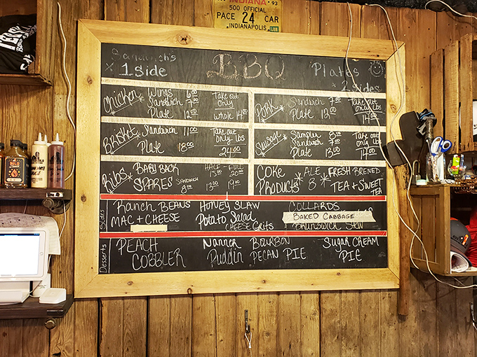 This chalkboard menu isn't just a list—it's a roadmap to happiness. Each handwritten item represents a decision that will haunt your dreams until your next visit.