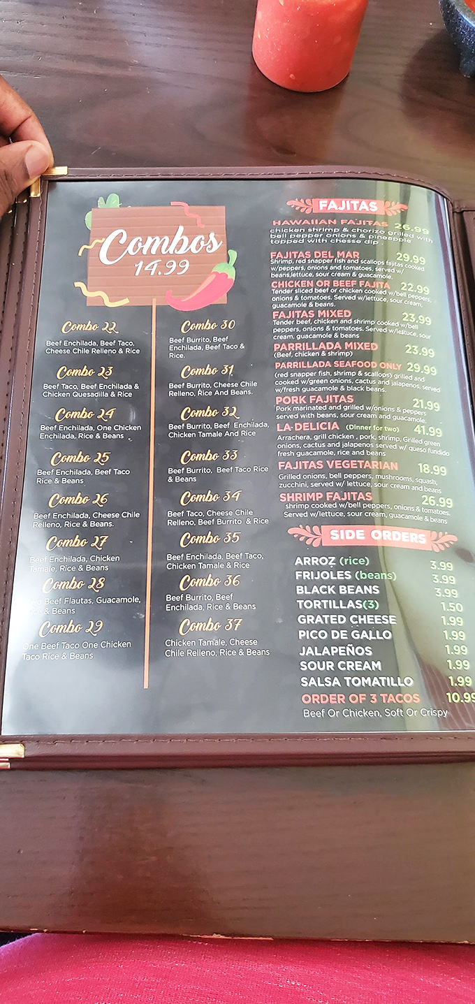 The menu reads like a delicious choose-your-own-adventure book. Thirty-seven combo options? Decision paralysis never tasted so promising.