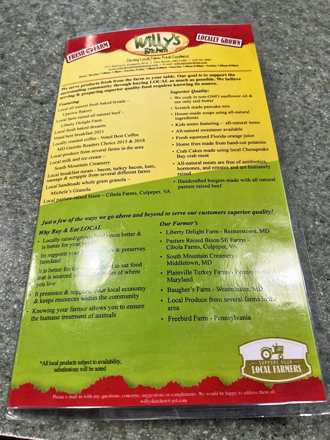 This menu reads like a love letter to local farmers. No corporate food-chain shenanigans here&mdash;just real ingredients from places you could actually visit on a Sunday drive.