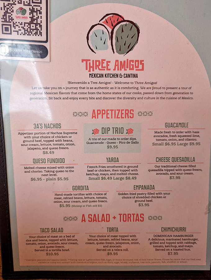 The menu reads like a love letter to Mexican cuisine, promising everything from hand-made gorditas to that Dominican hamburger you didn't know you needed.