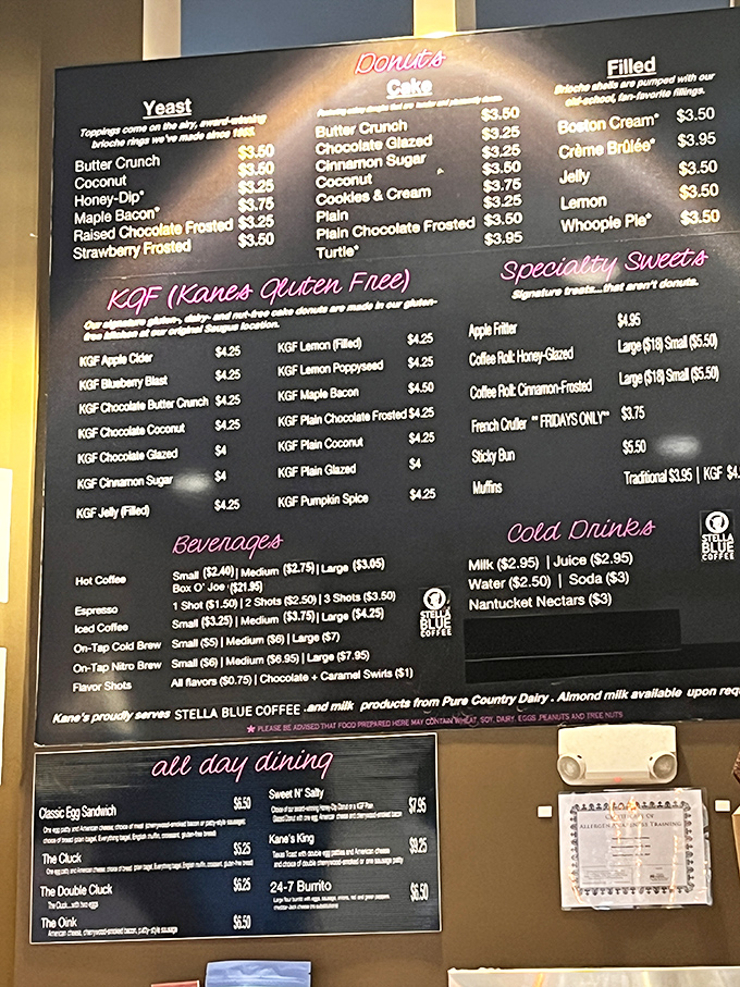 This menu isn't just a list &ndash; it's a roadmap to happiness. The gluten-free options prove that dietary restrictions needn't mean flavor restrictions.