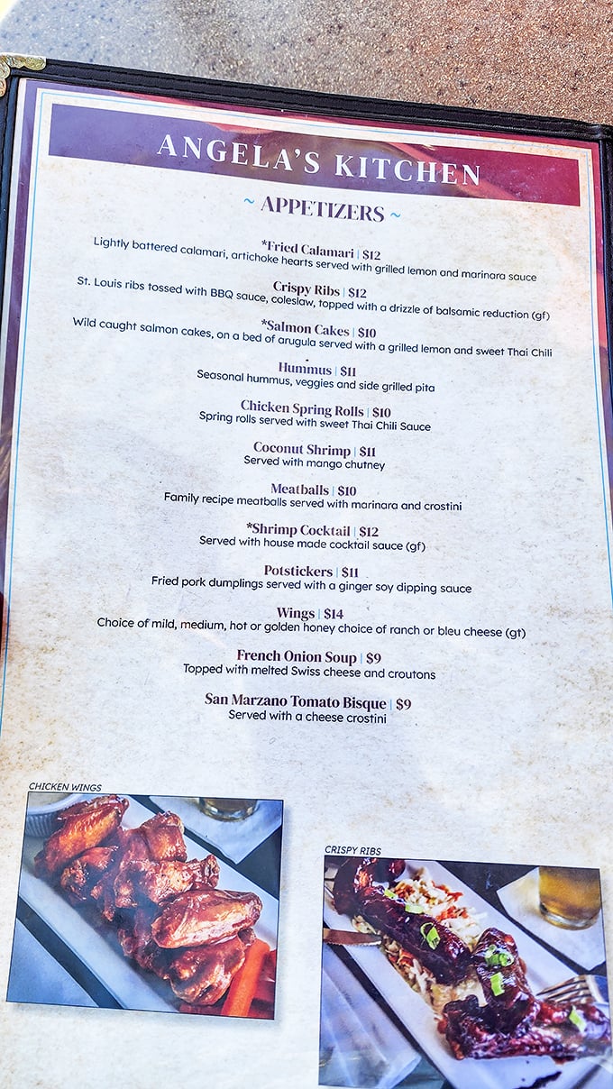 The appetizer menu reads like a love letter to comfort food&mdash;each option more tempting than the last, with photos that make decision-making deliciously difficult.