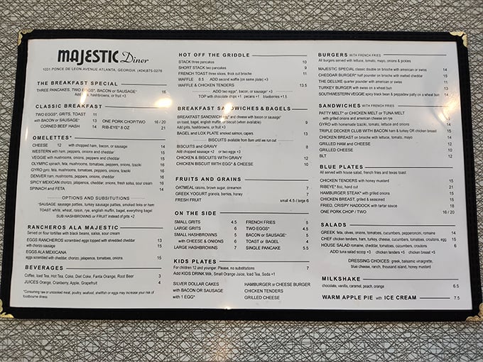 This menu isn't just a list of options&mdash;it's a manifesto of diner greatness spanning breakfast, lunch and the "it's 2AM and I need pancakes" crowd.
